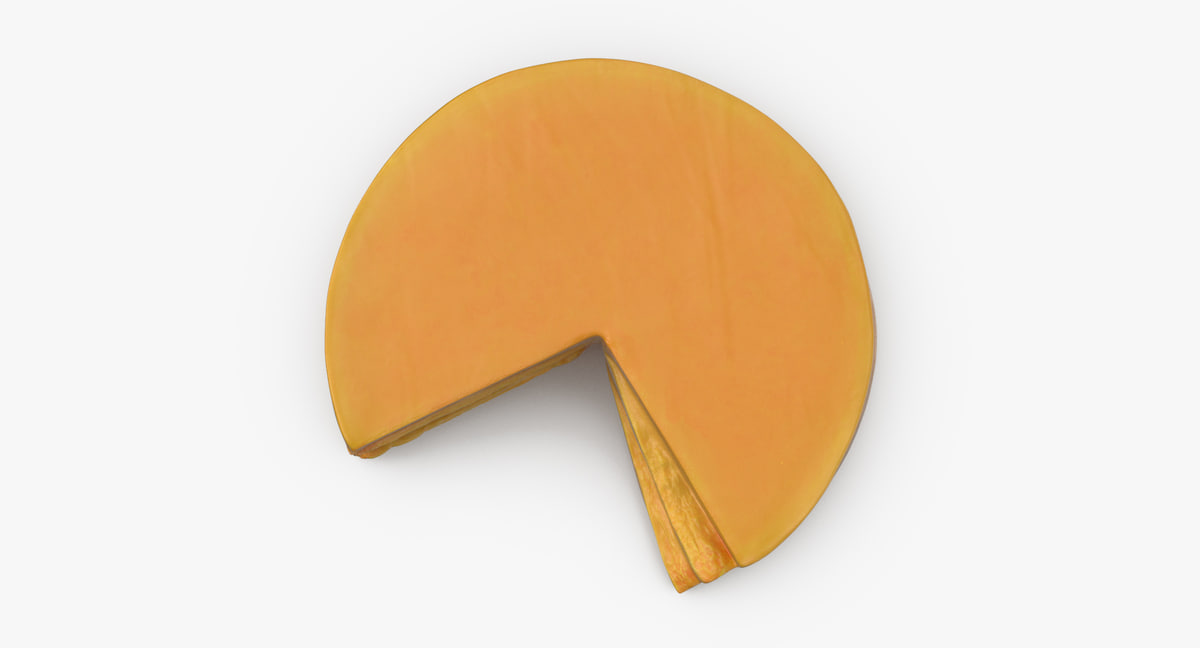 3D model cheddar cheese wheel cut - TurboSquid 1167909