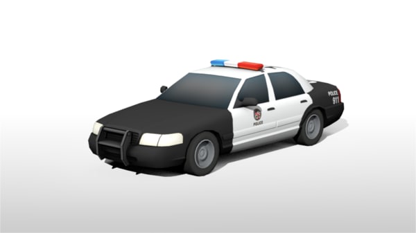 低聚LAPD警车3D模型 - TurboSquid 1168098