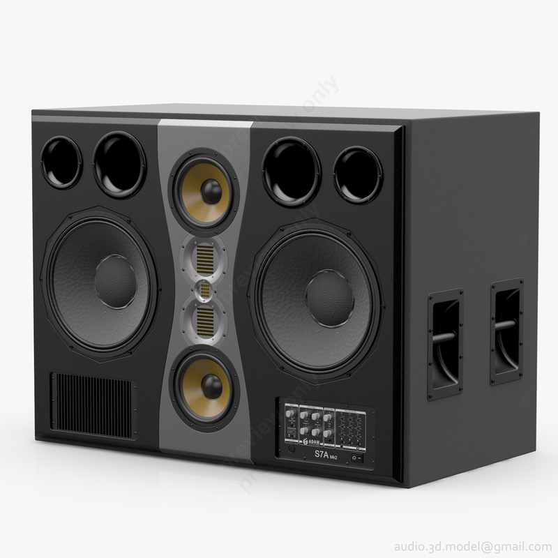 Monitor adam s7a mk2 3D model - TurboSquid 1168189