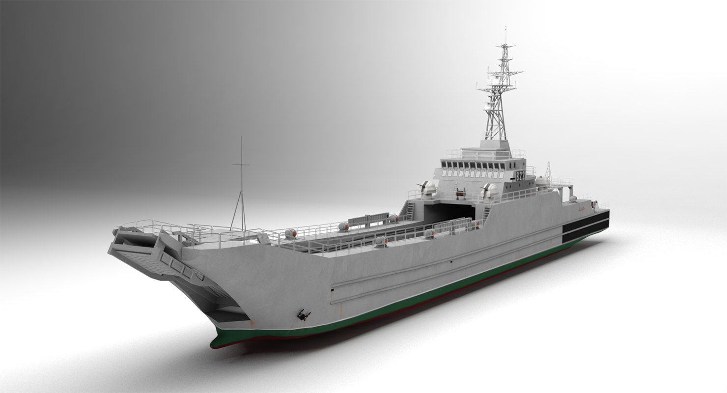 Minelayer-landing ship 3D model - TurboSquid 1168250