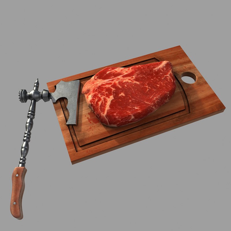 3D meat axe cutting - TurboSquid 1168252