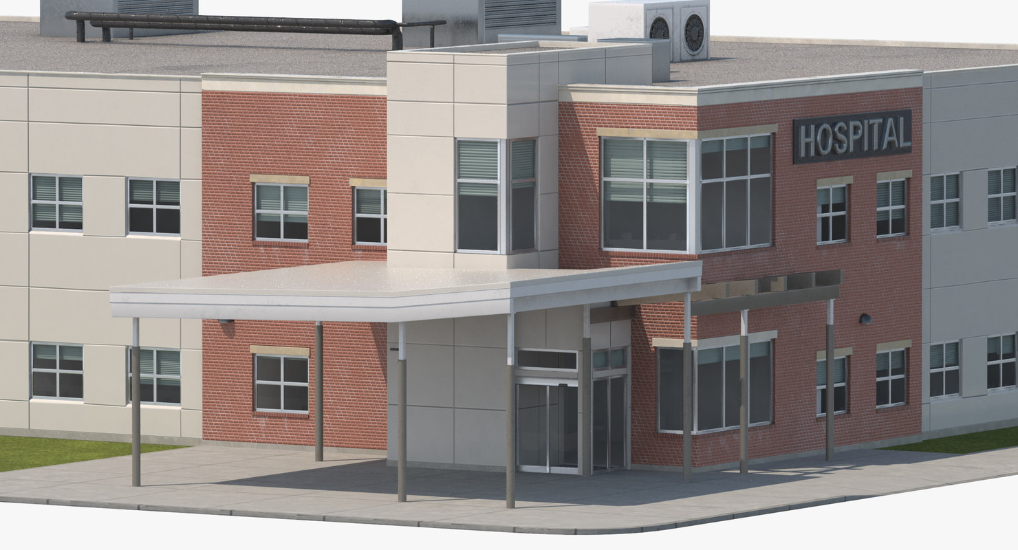 3D hospital - TurboSquid 1168287