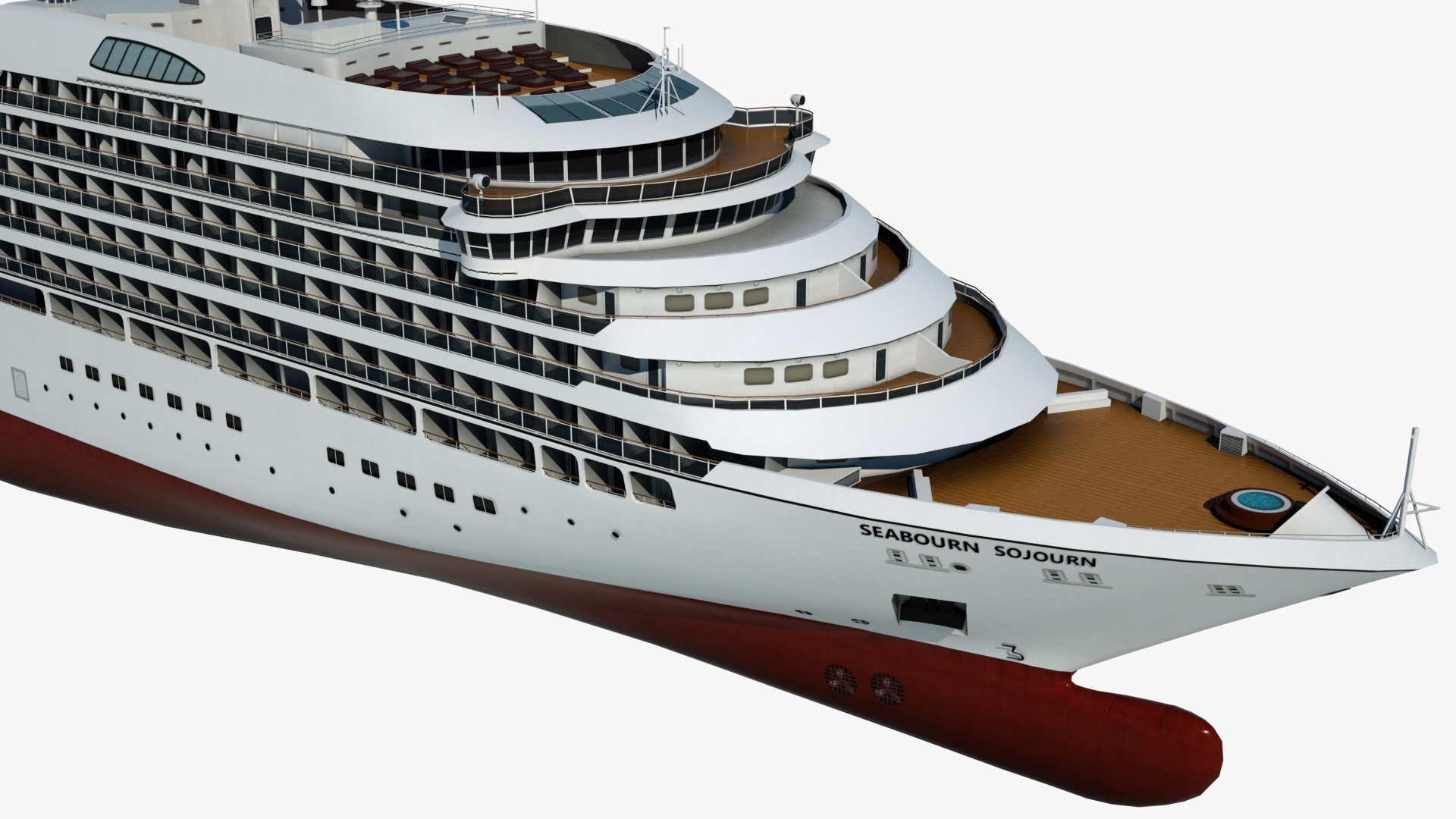 Cruise seabourn sojourn ship 3D model - TurboSquid 1168301