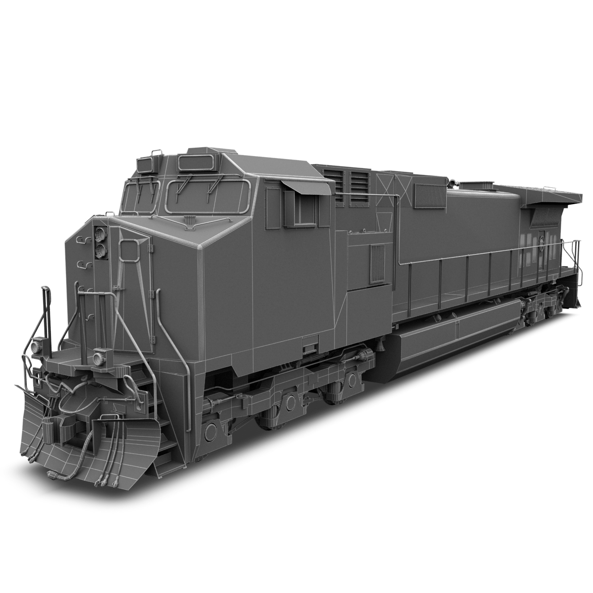 3D locomotive bnsf h2 model - TurboSquid 1168352