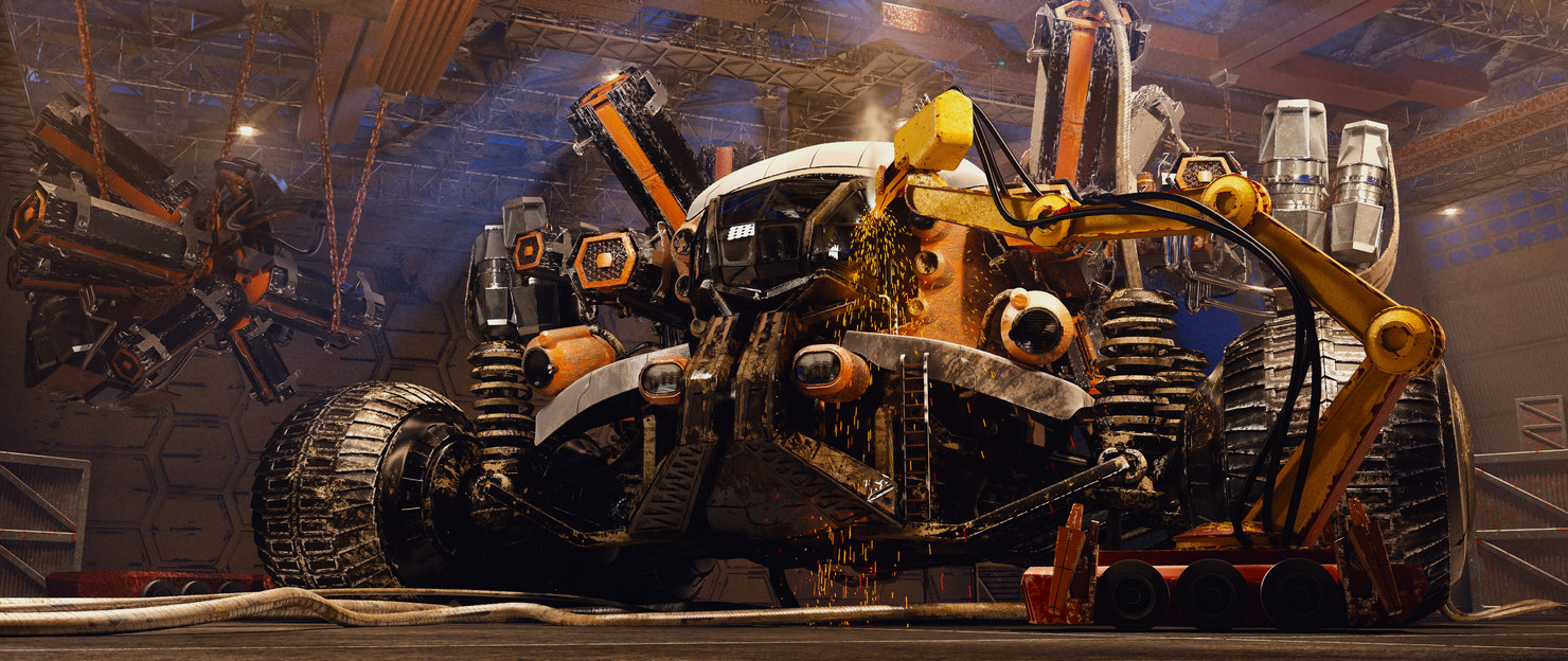 3D scout vehicle sci-fi - TurboSquid 1168374