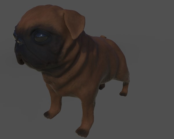 Pug 3D Models for Download | TurboSquid