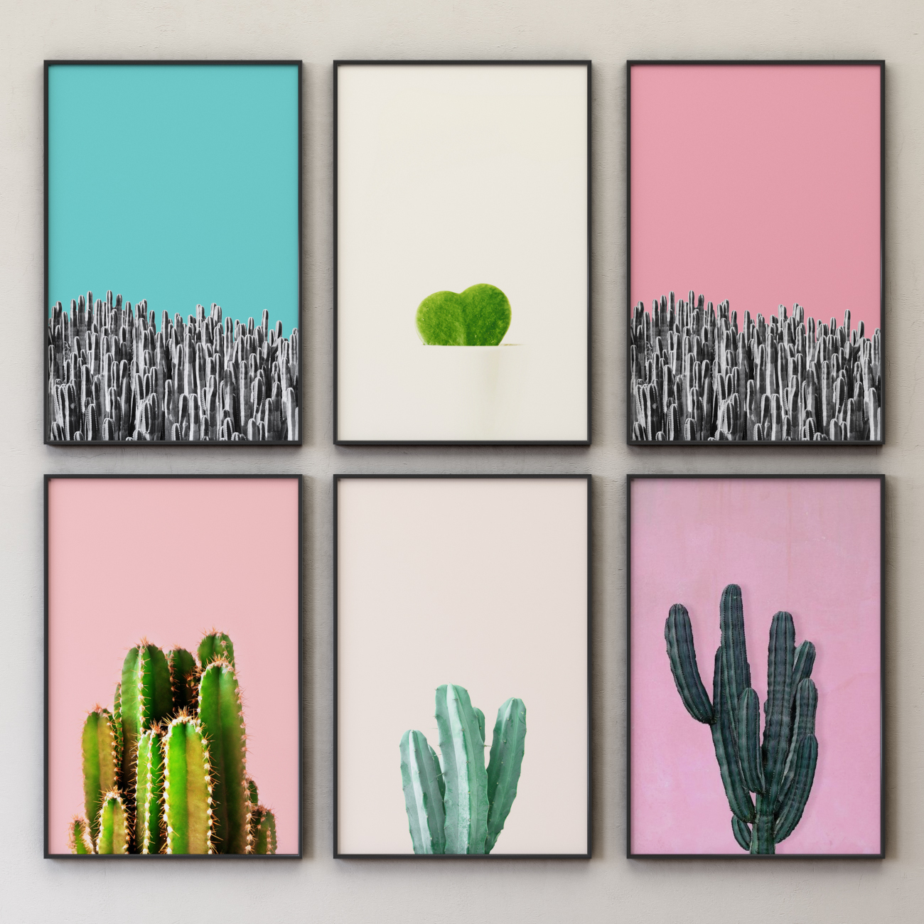 3D juniqe cactus print framed model - TurboSquid 1168573