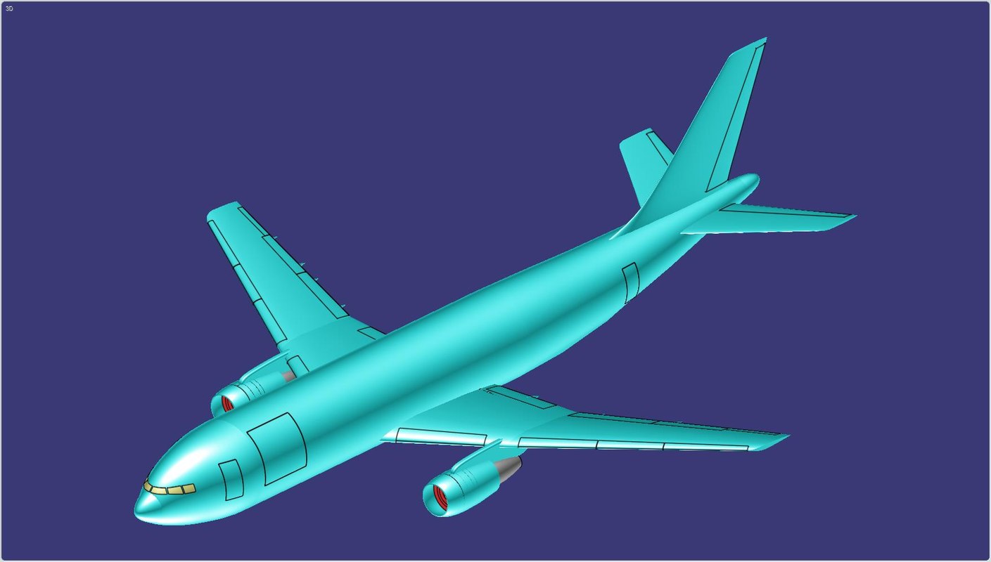 3D airbus a300-600f cargo aircraft - TurboSquid 1168575