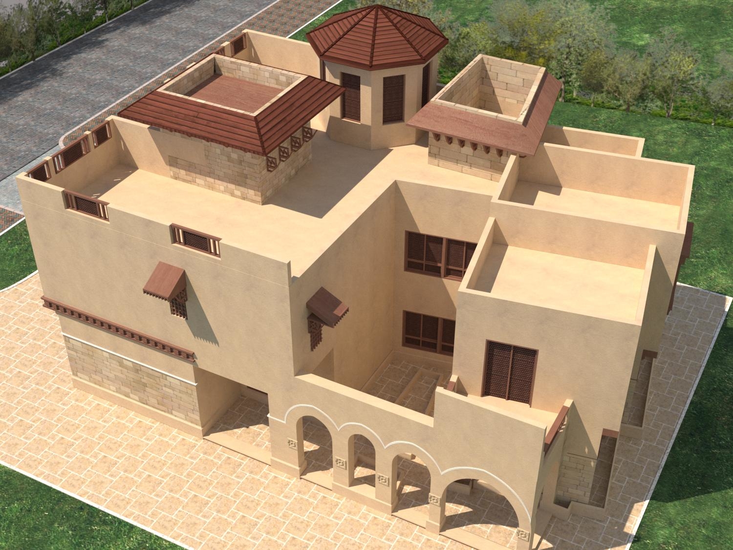 Islamic house 3D model - TurboSquid 1168585