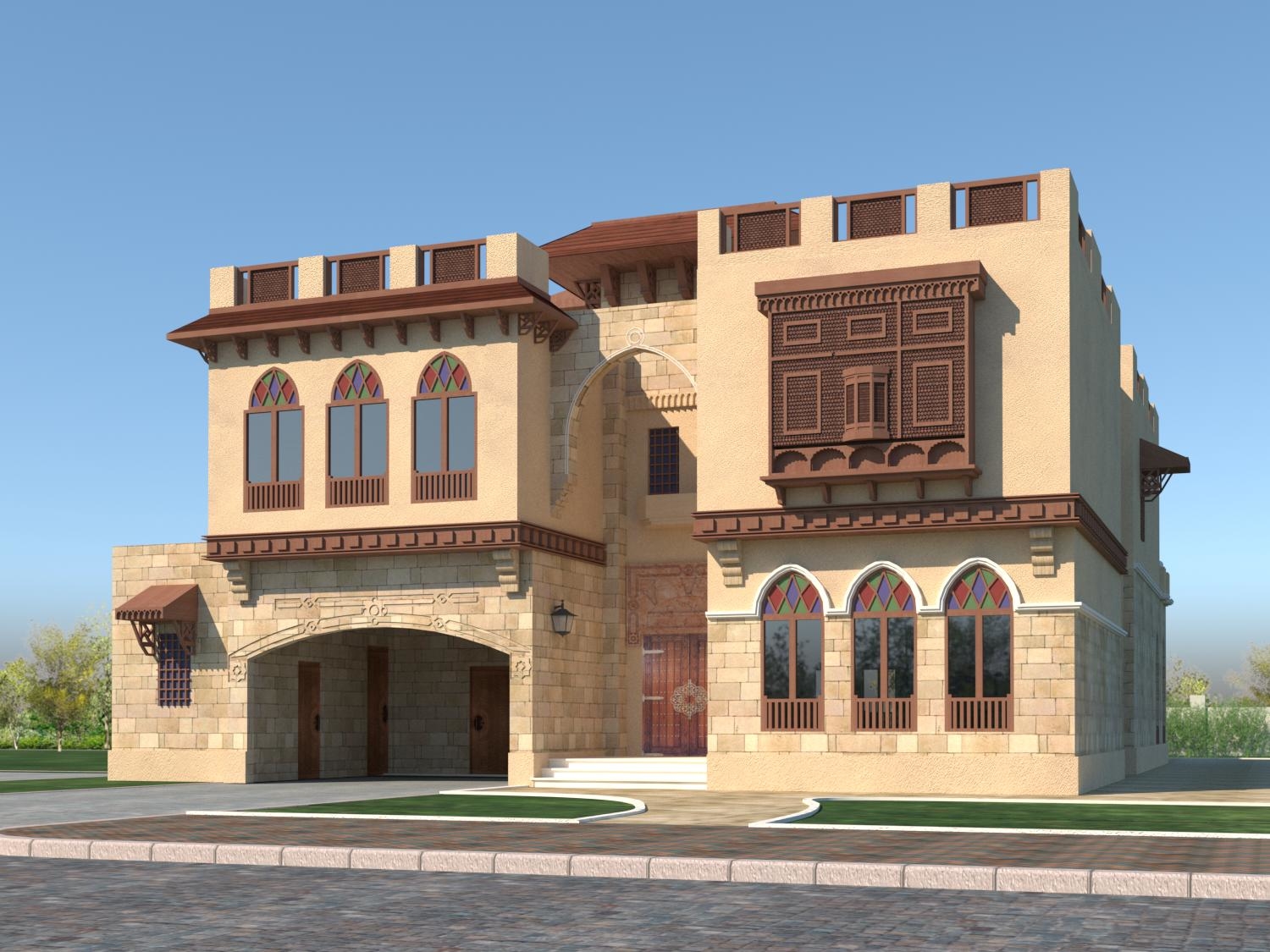 Islamic house 3D model - TurboSquid 1168590