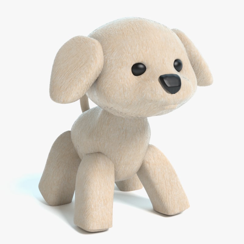 Stuffed animal dog 3D model - TurboSquid 1168616