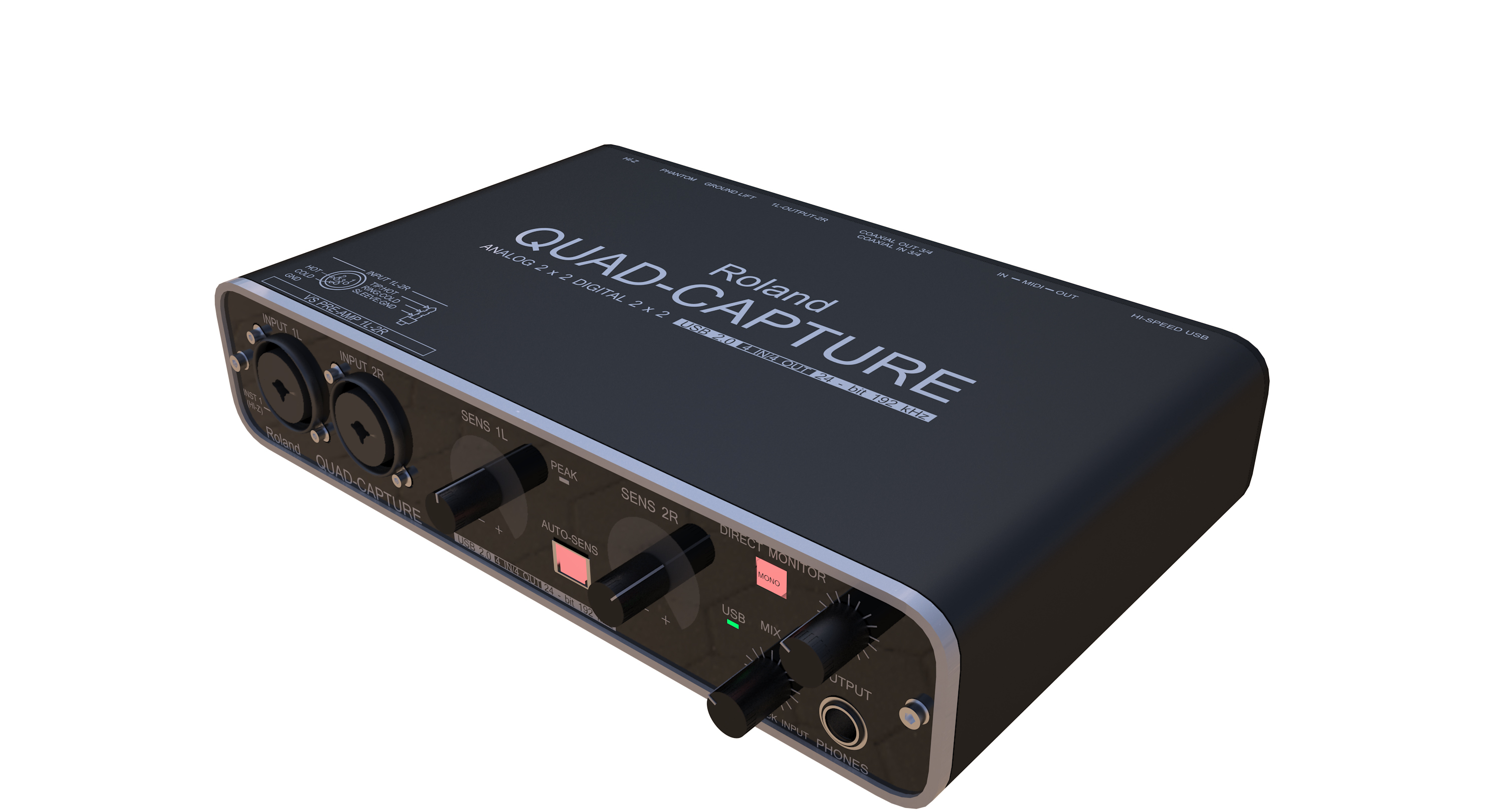 3D roland quad capture model - TurboSquid 1168697