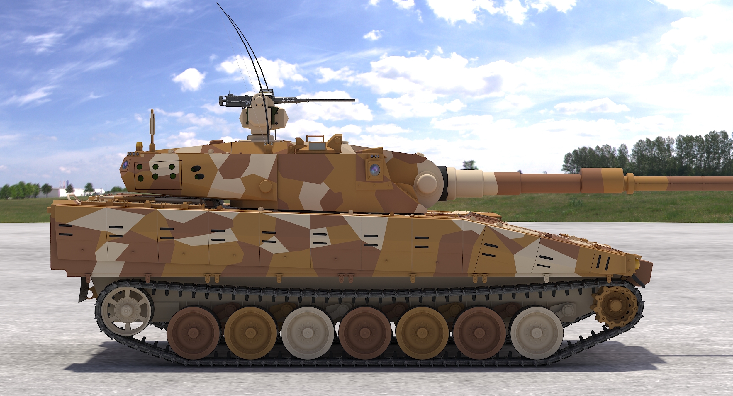 3D cv90 120-t light tank model - TurboSquid 1168784