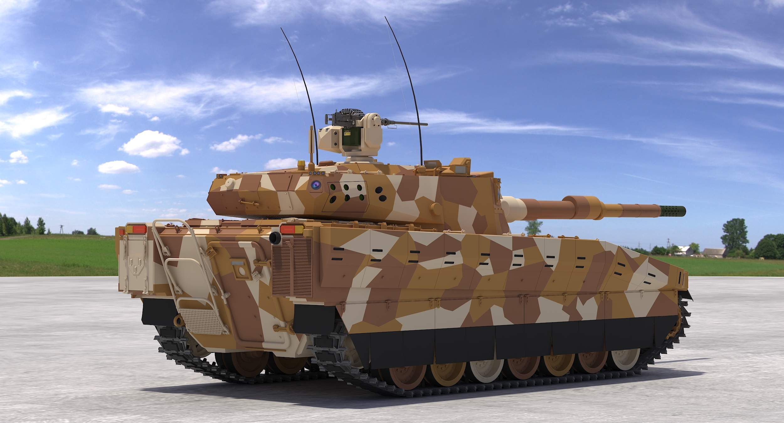 3D cv90 120-t light tank model - TurboSquid 1168784