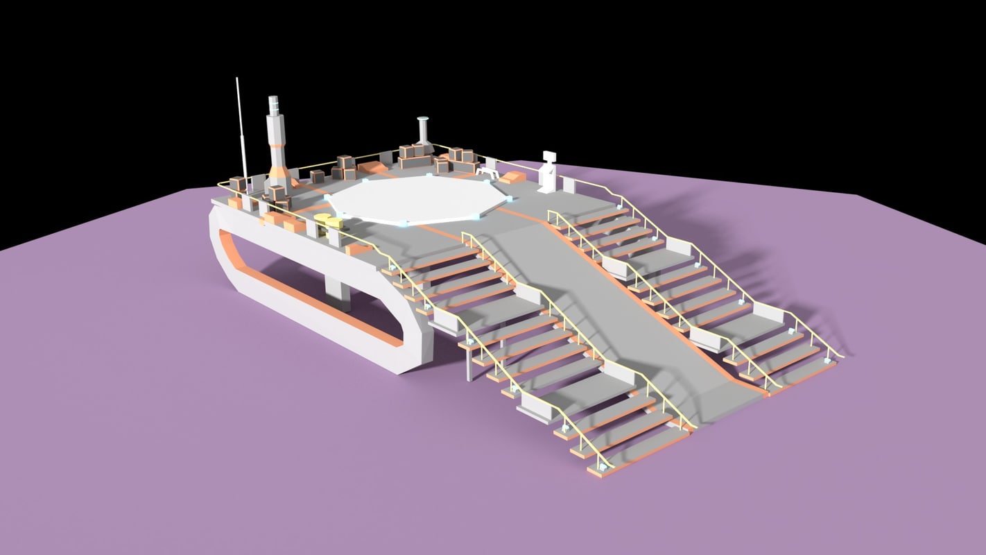 Spaceship platform 3D model - TurboSquid 1168833