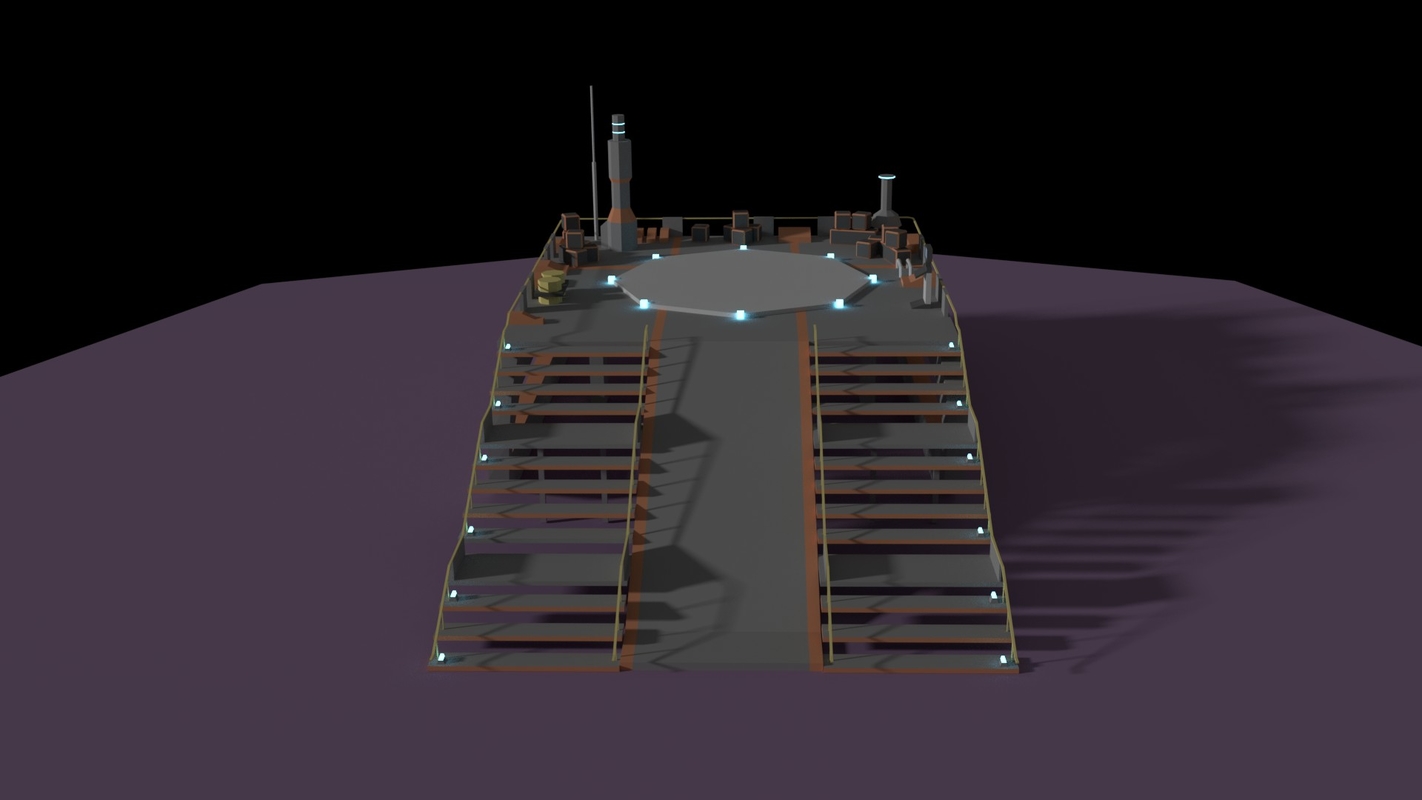 Spaceship platform 3D model - TurboSquid 1168833