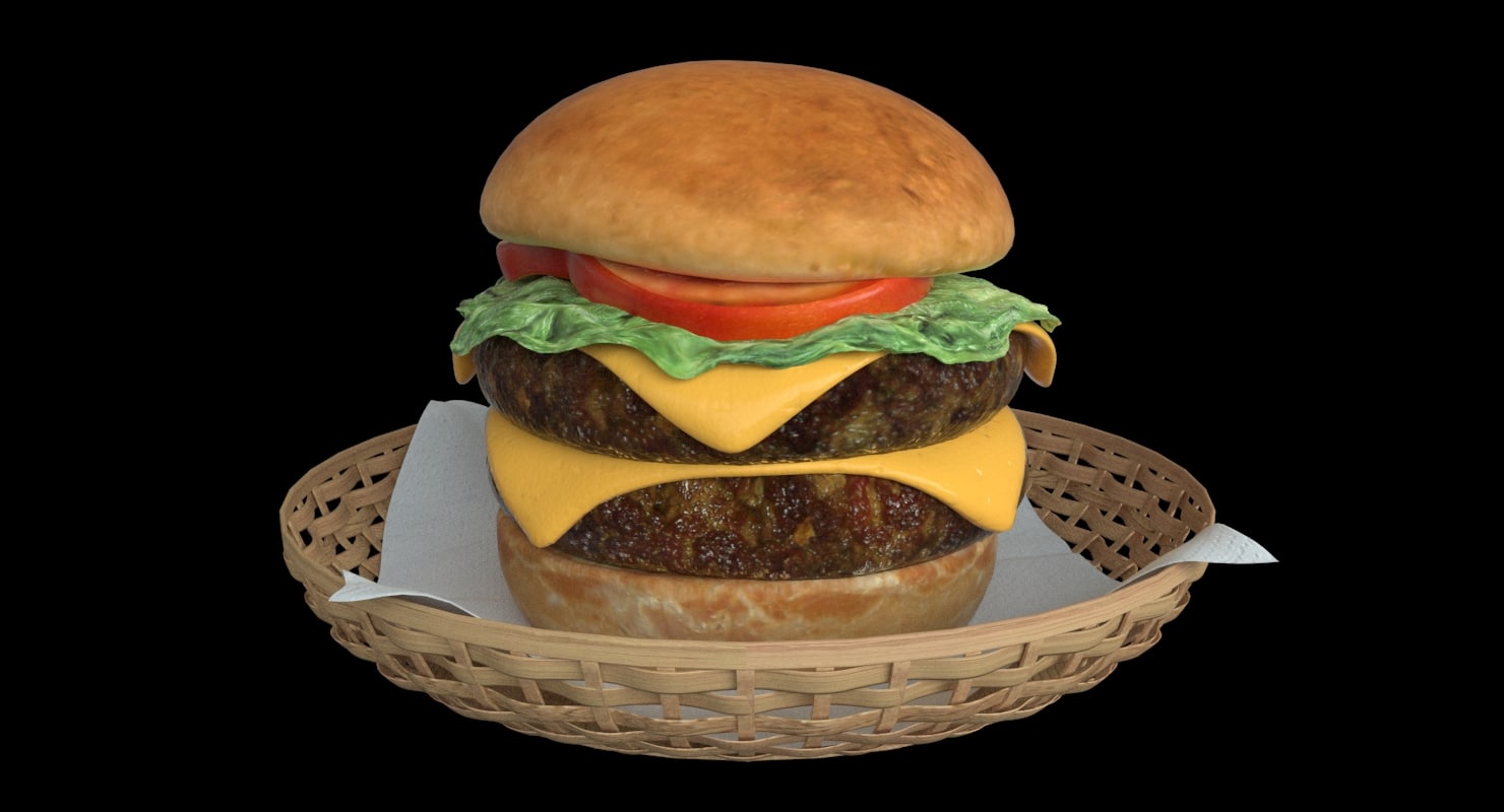 3D burger - TurboSquid 1168998