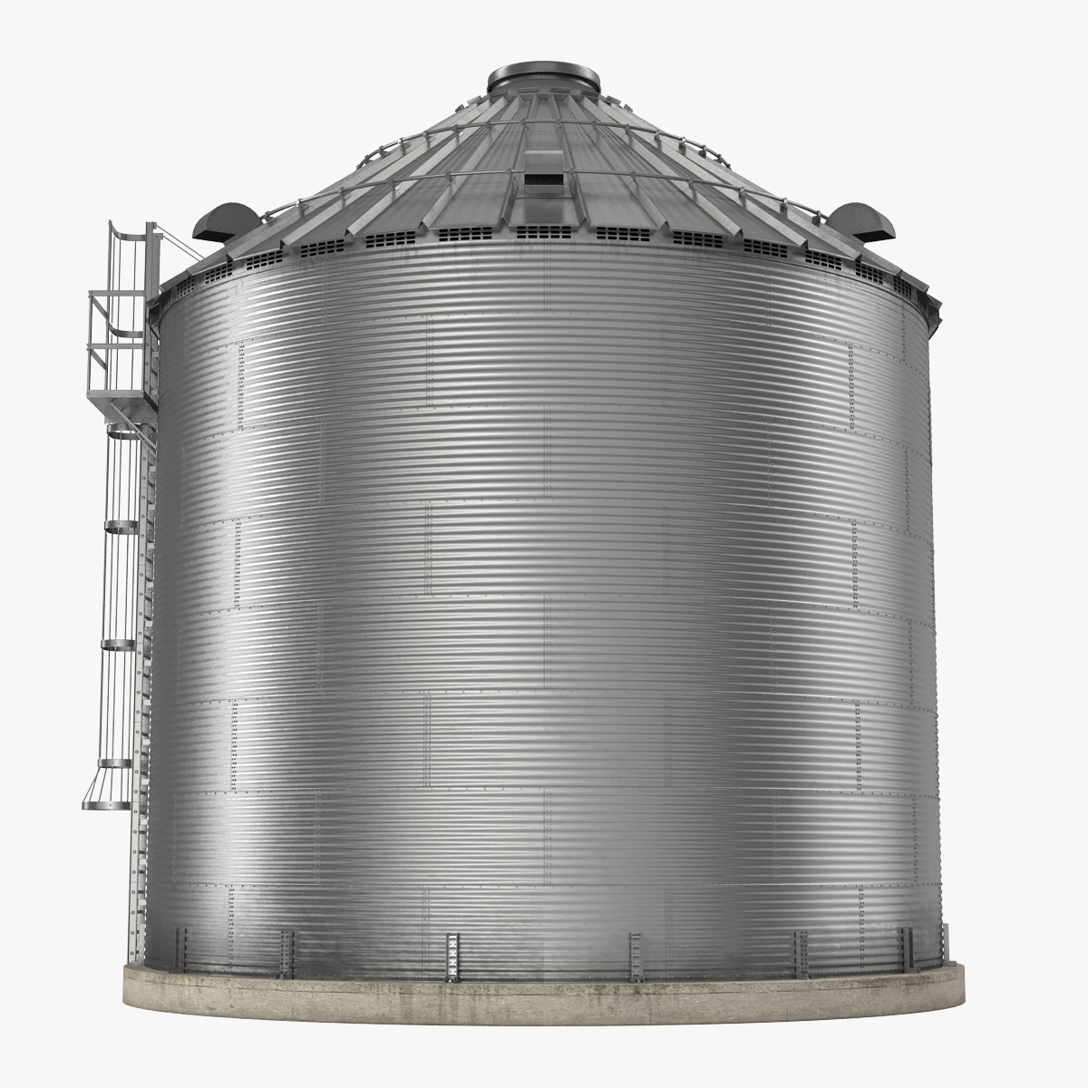 3D model grain storage bins - TurboSquid 1169044