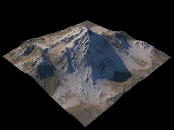 Free 3D model snowy mountain displacement - TurboSquid 1169275