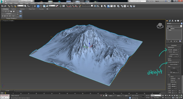 Free 3D model snowy mountain displacement - TurboSquid 1169275
