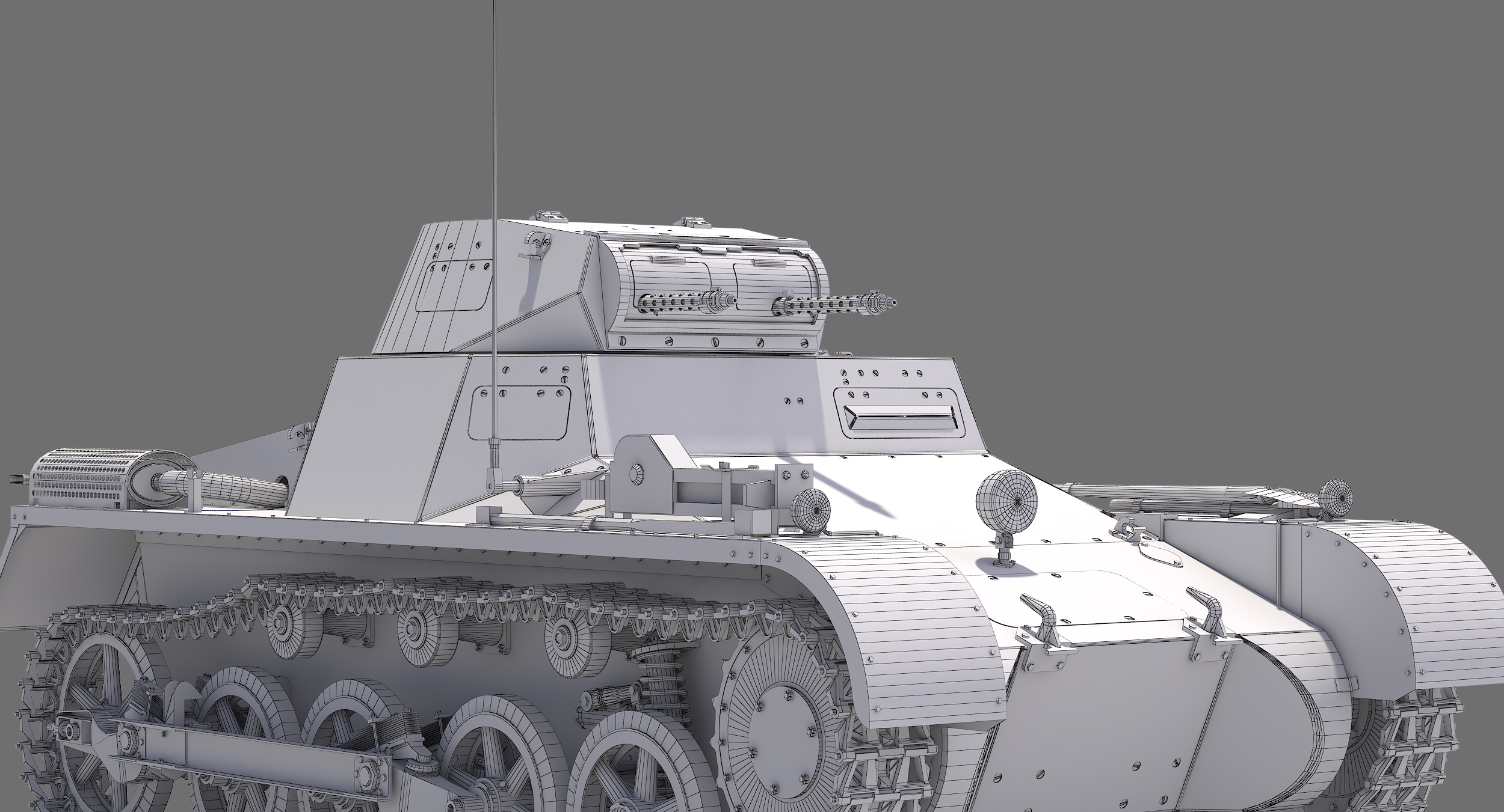 3D panzerkampfwagen ausf sd kfz model - TurboSquid 1169386