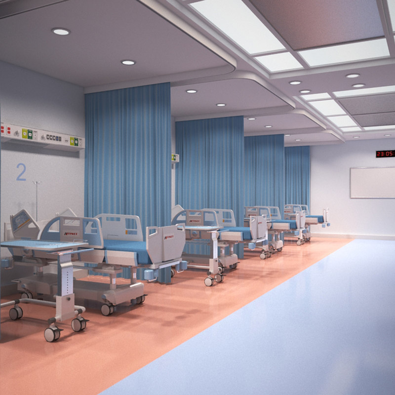 3D hospital ward model - TurboSquid 1169723