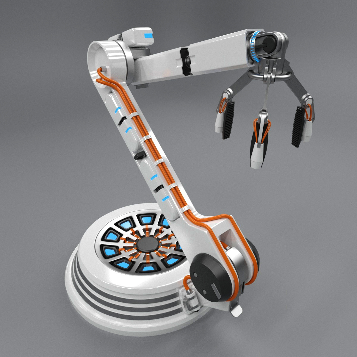 3D futuristic robotic arm rigged - TurboSquid 1169725