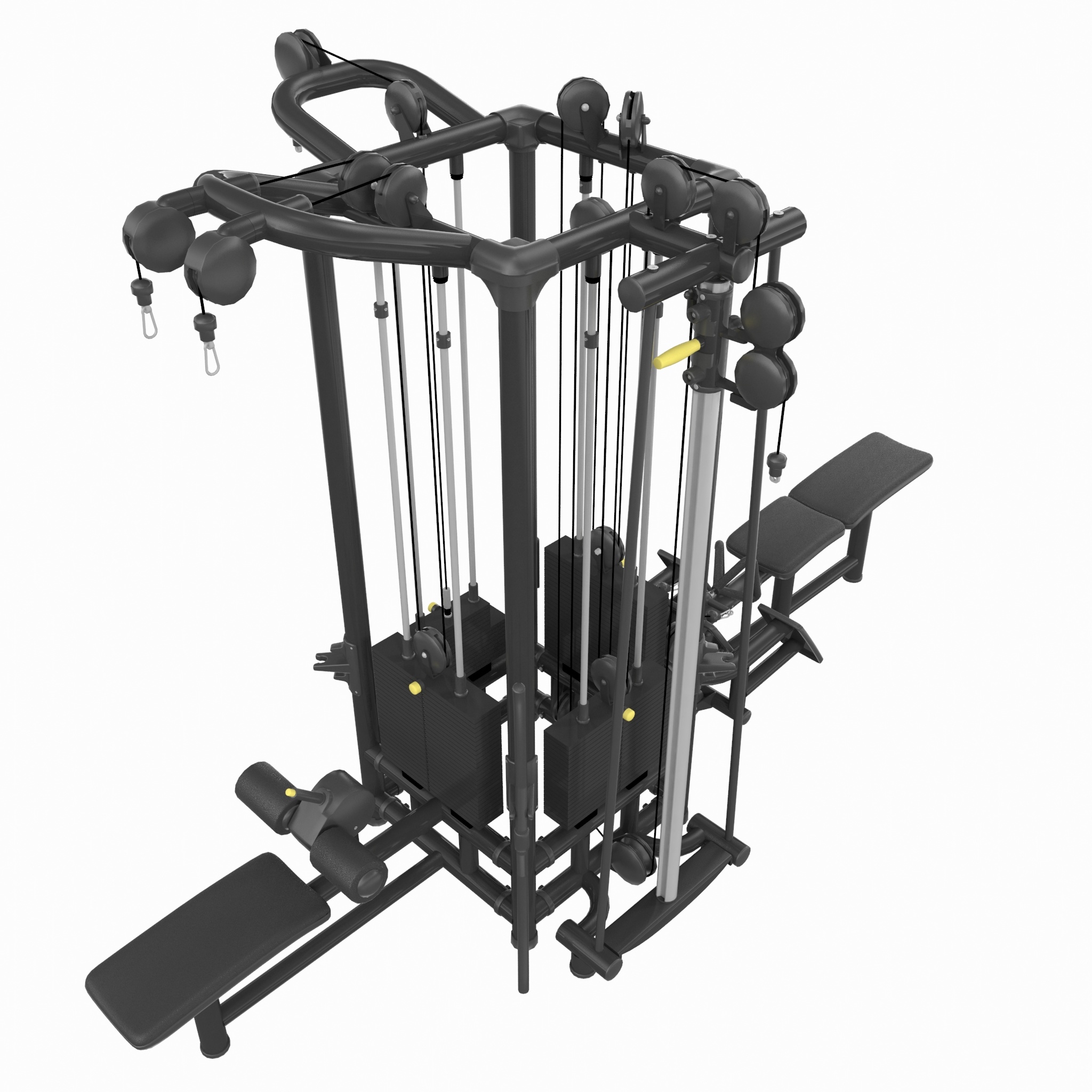 3D cable station 5 gym - TurboSquid 1169797