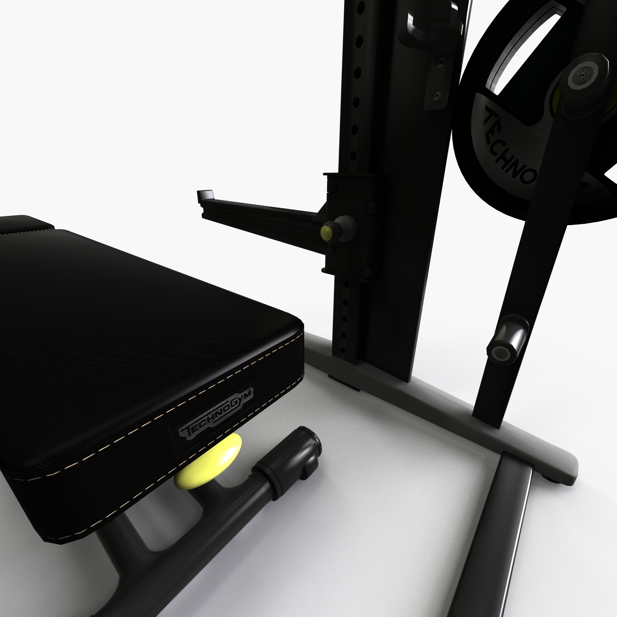 Power persönliche Stärke Technogym Technogym, Bank, Rack-Modell 3D ...