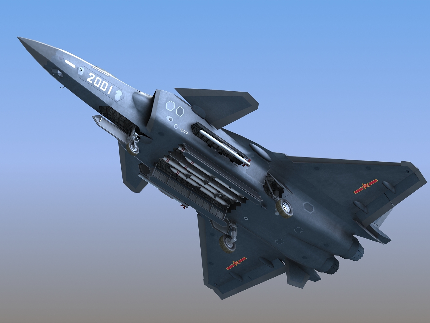 3D prototype stealth jet fighter model - TurboSquid 1169835