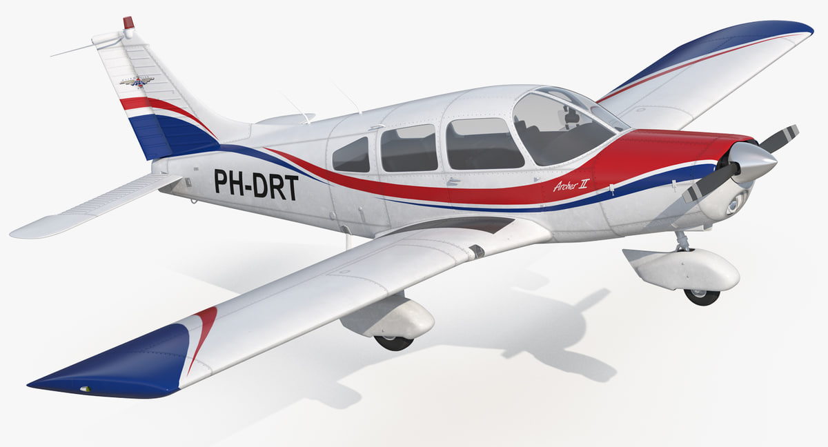 3D light aircraft piper pa-28-161 - TurboSquid 1169874