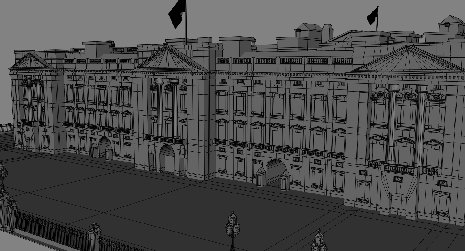 3D buckingham london palace model - TurboSquid 1169901