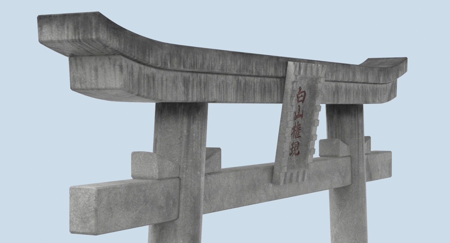 Japanese-temple-gate 3D model - TurboSquid 1169981