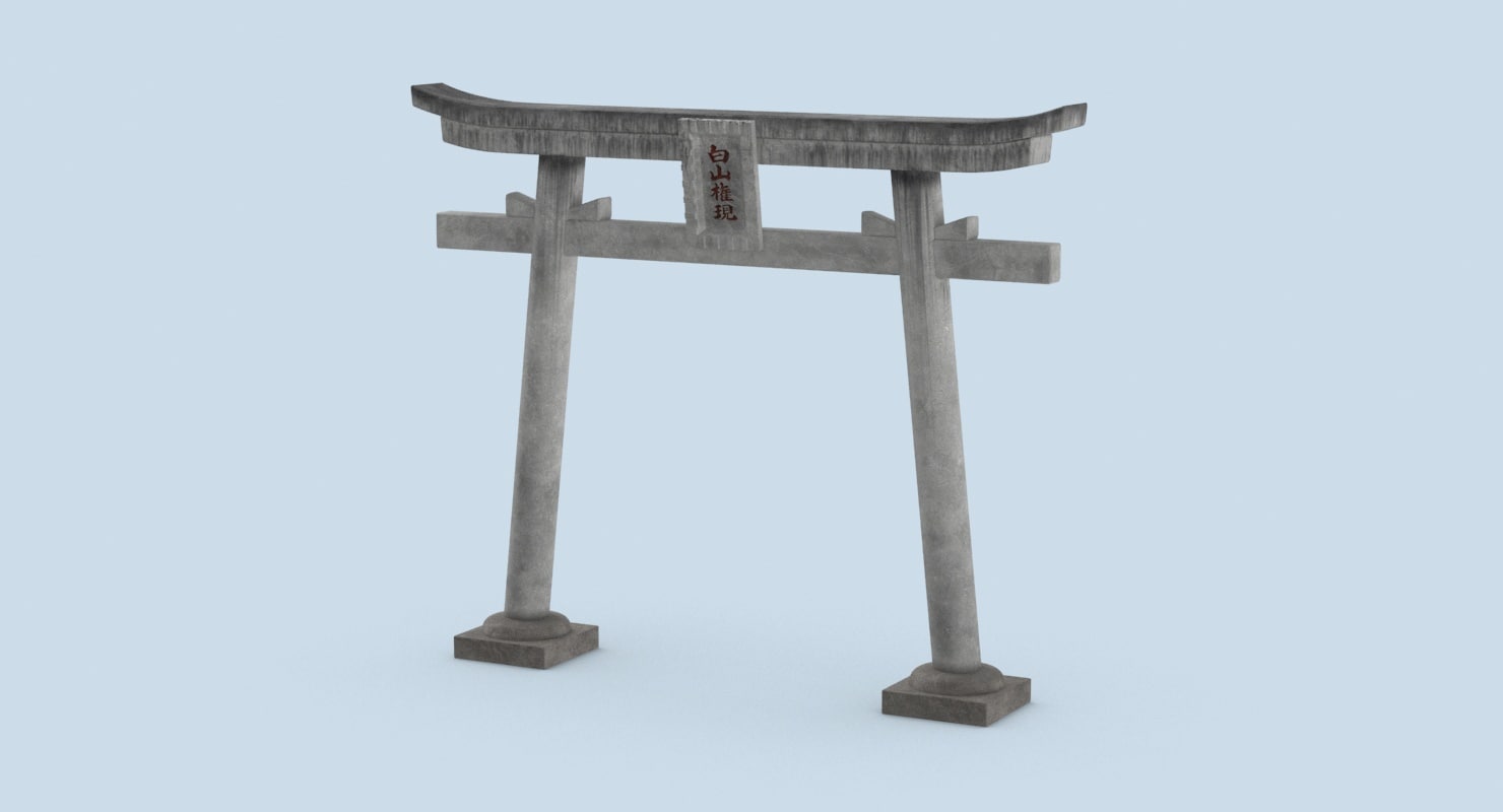 Japanese-temple-gate 3D model - TurboSquid 1169981