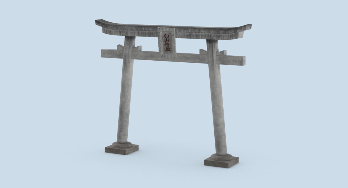 Japanese-temple-gate 3D model - TurboSquid 1169981