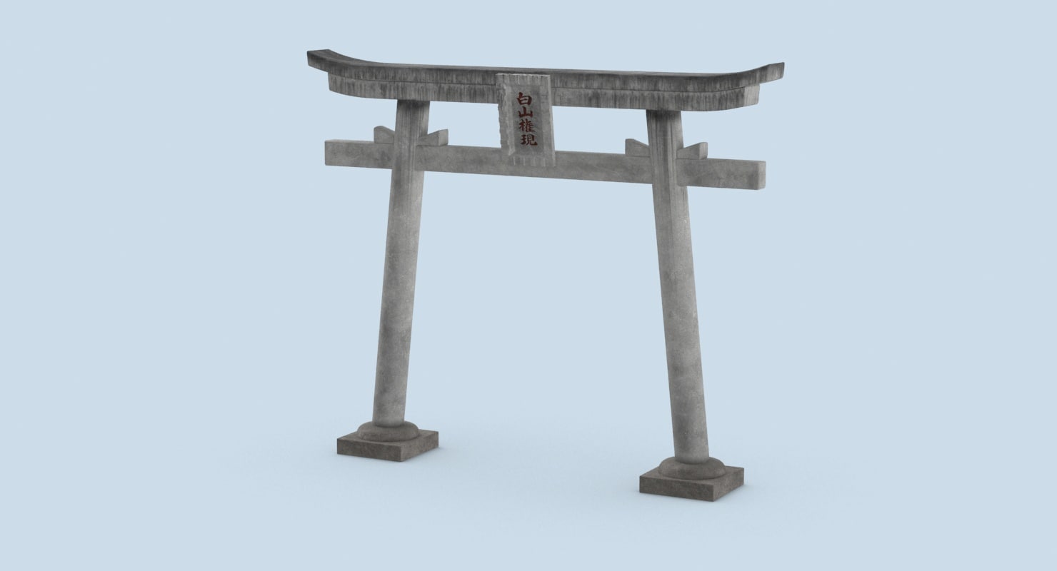 Japanese-temple-gate 3D model - TurboSquid 1169981