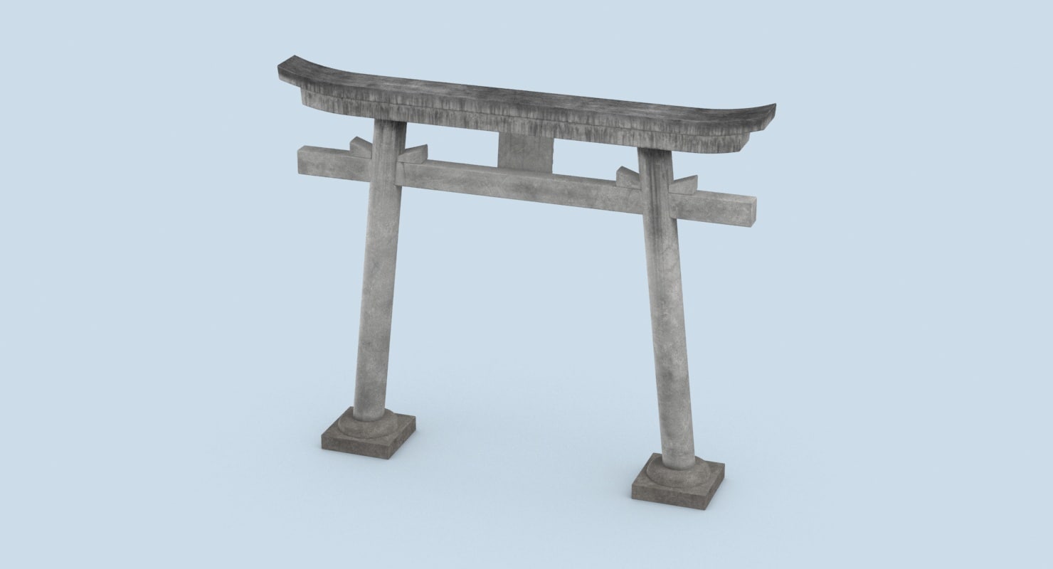 Japanese-temple-gate 3D model - TurboSquid 1169981