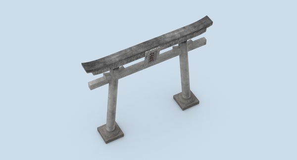 Japanese-temple-gate 3D model - TurboSquid 1169981
