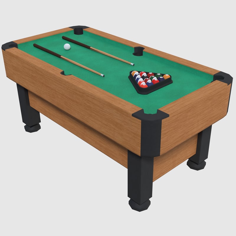 3D pool table - games model - TurboSquid 1170087
