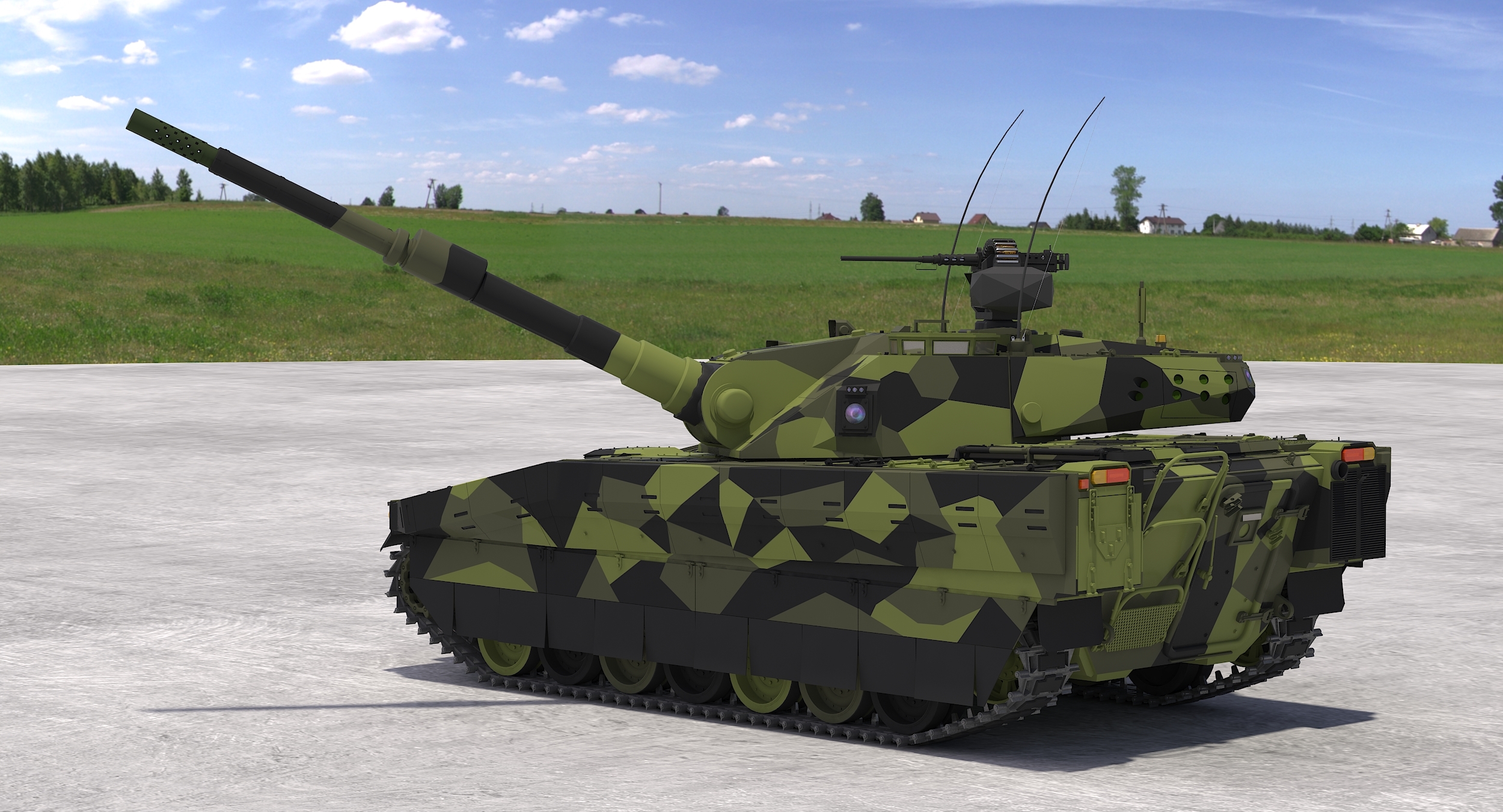 Cv90 120-t light tank 3D model - TurboSquid 1170096