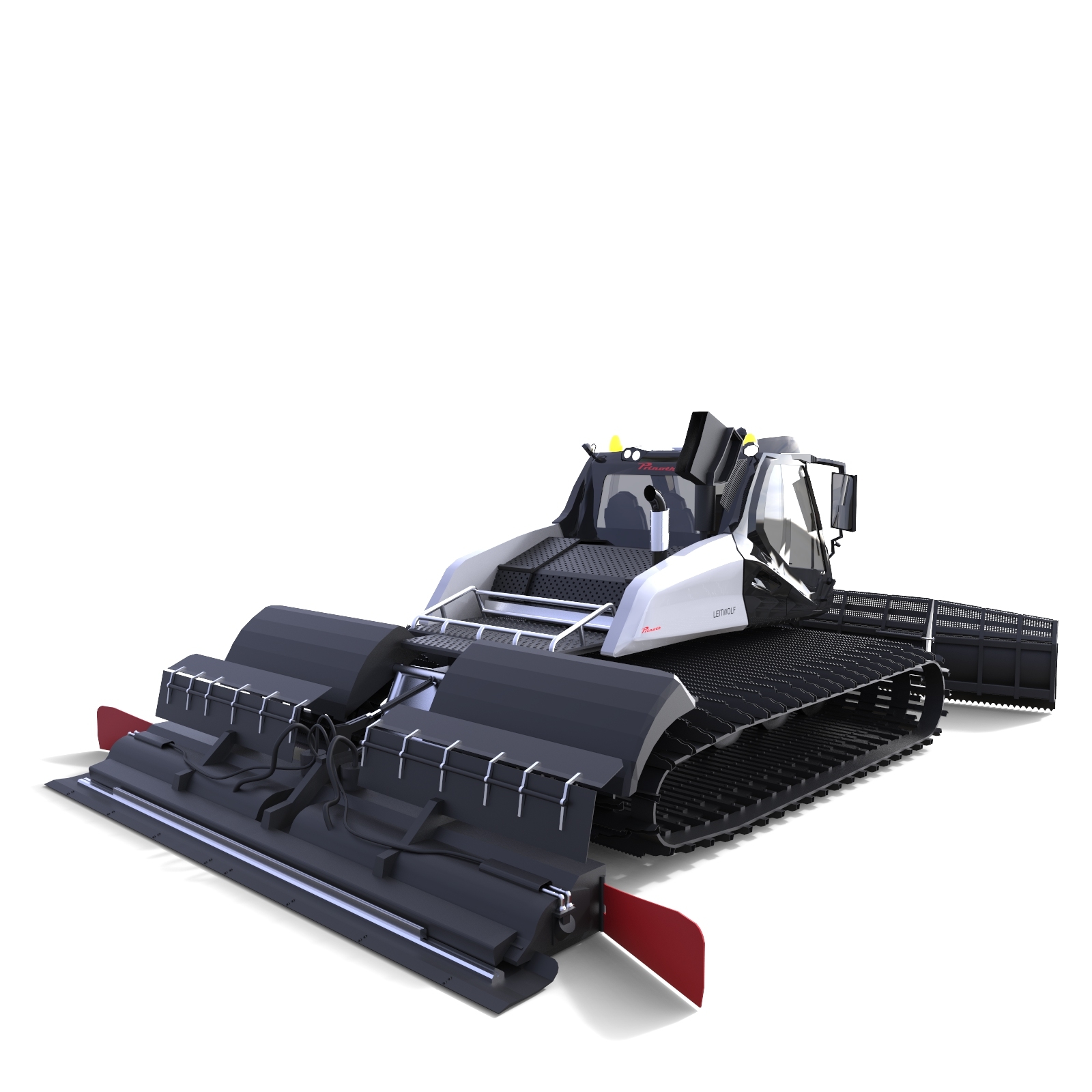 Prinoth leitwolf snow groomer 3D model - TurboSquid 1170291