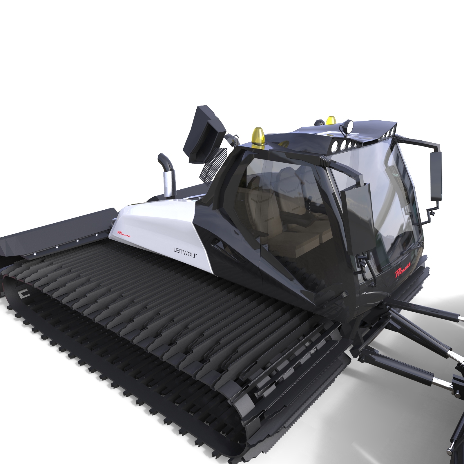 Prinoth leitwolf snow groomer 3D model - TurboSquid 1170291