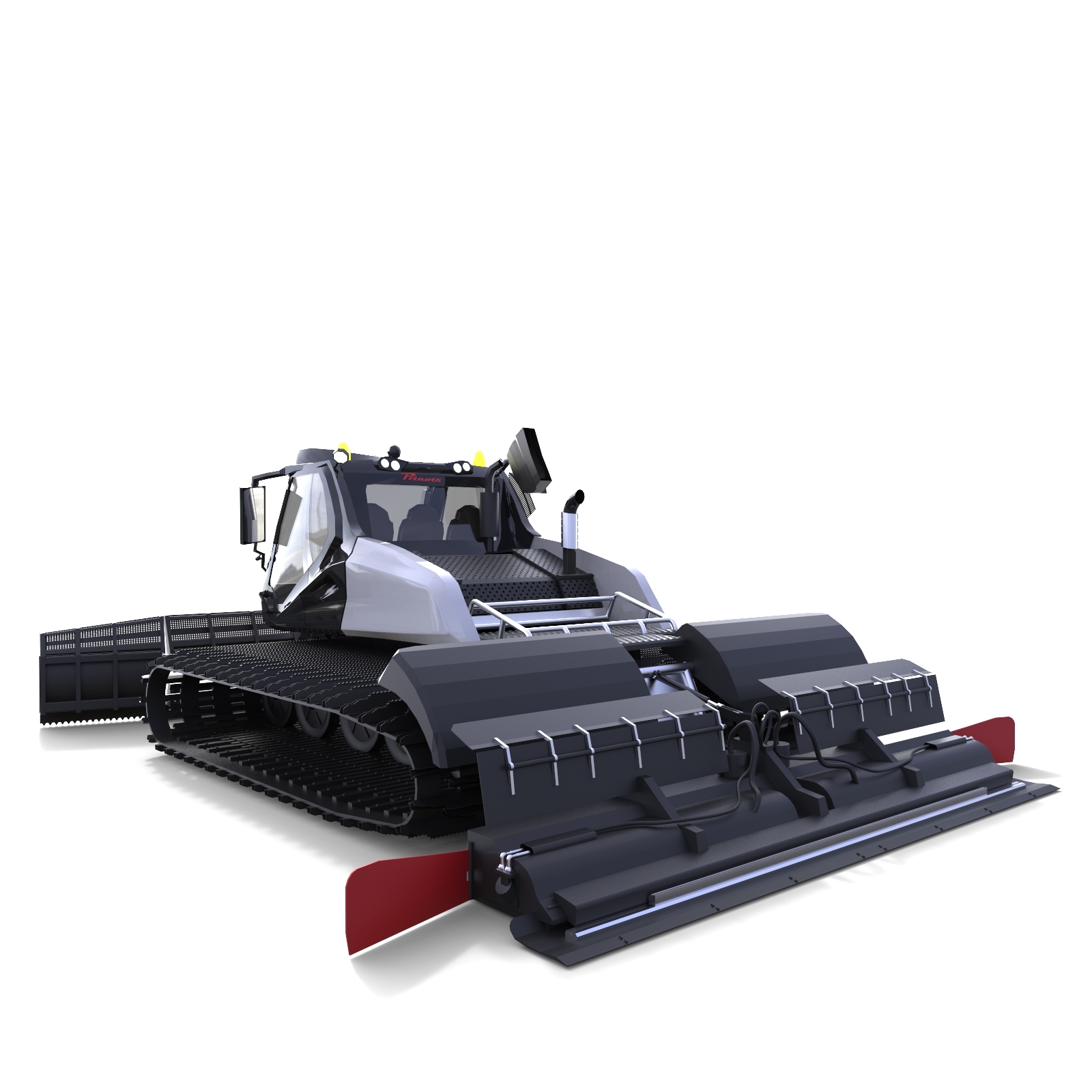 Prinoth leitwolf snow groomer 3D model - TurboSquid 1170291