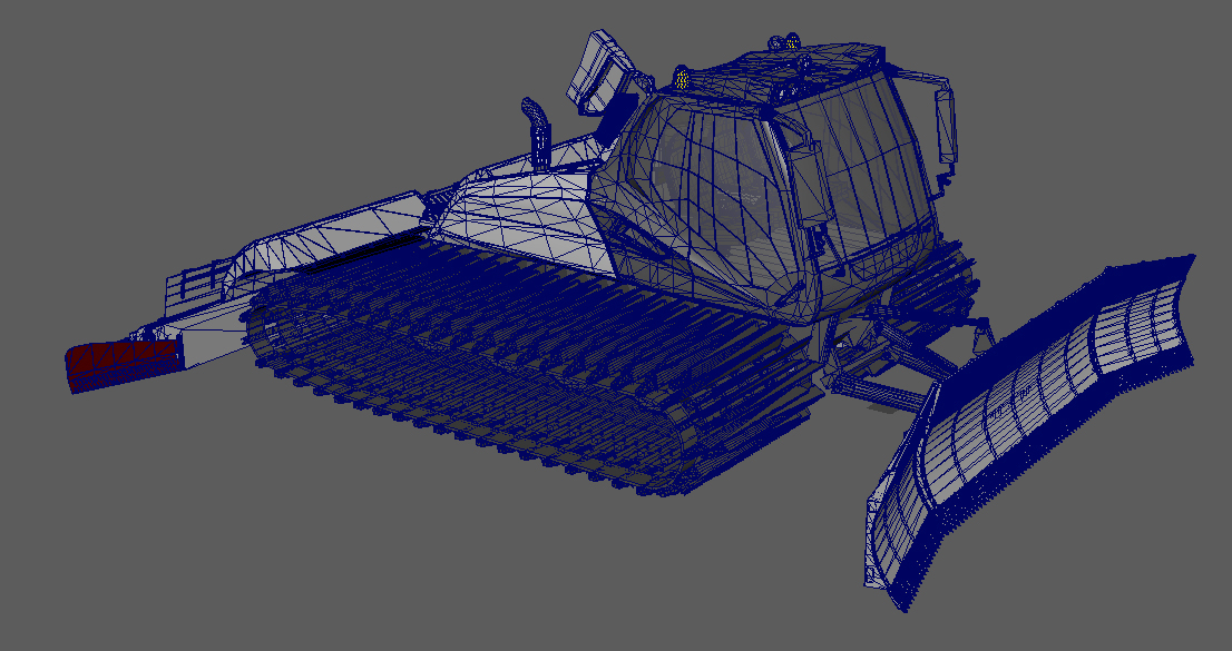Prinoth leitwolf snow groomer 3D model - TurboSquid 1170291