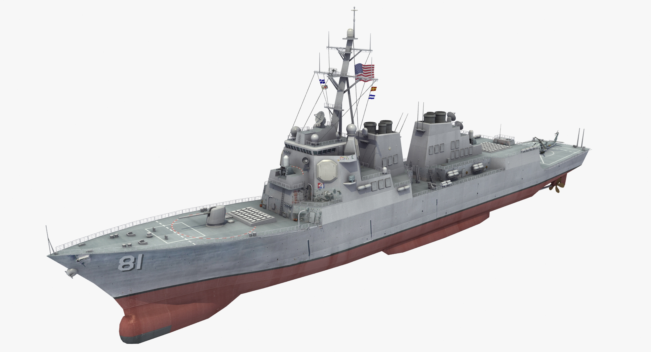 3D model arleigh burke class destroyer - TurboSquid 1170411