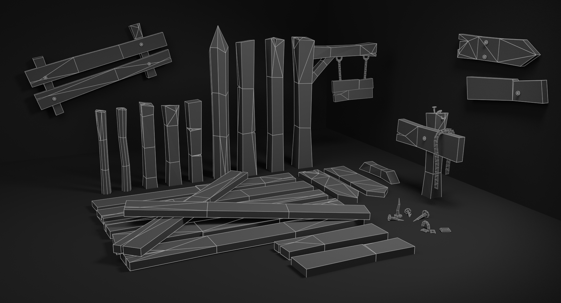 Modular set 3D model - TurboSquid 1170473