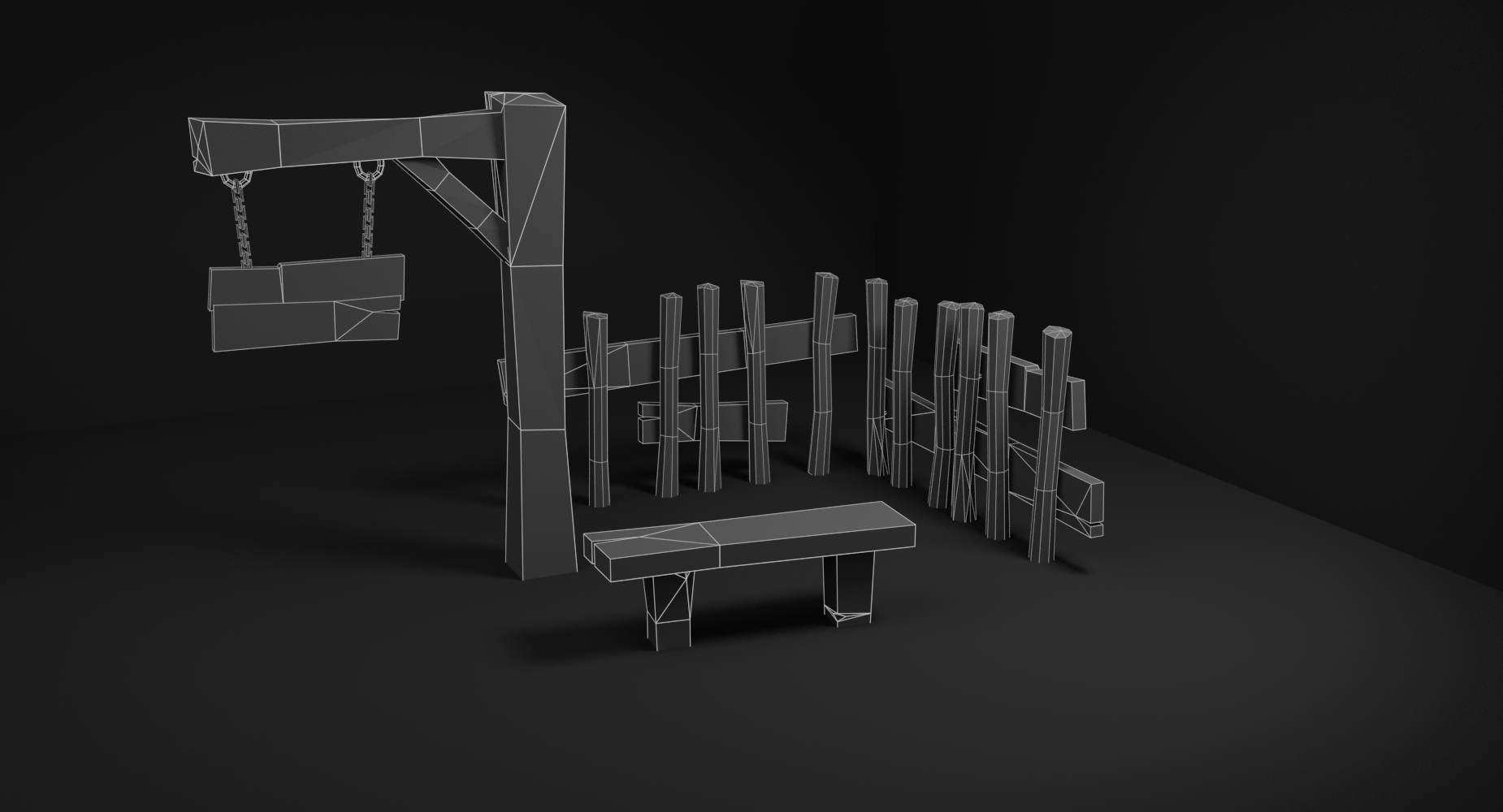 Modular set 3D model - TurboSquid 1170473