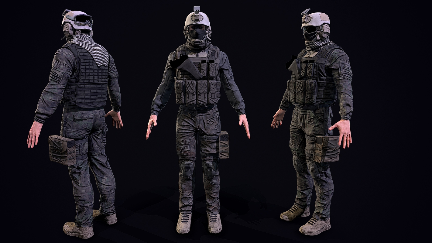 3D human military - TurboSquid 1170474