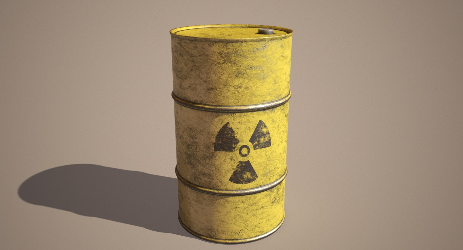 Barrel nuclear 3D model - TurboSquid 1170544