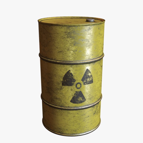 Barrel nuclear 3D model - TurboSquid 1170544